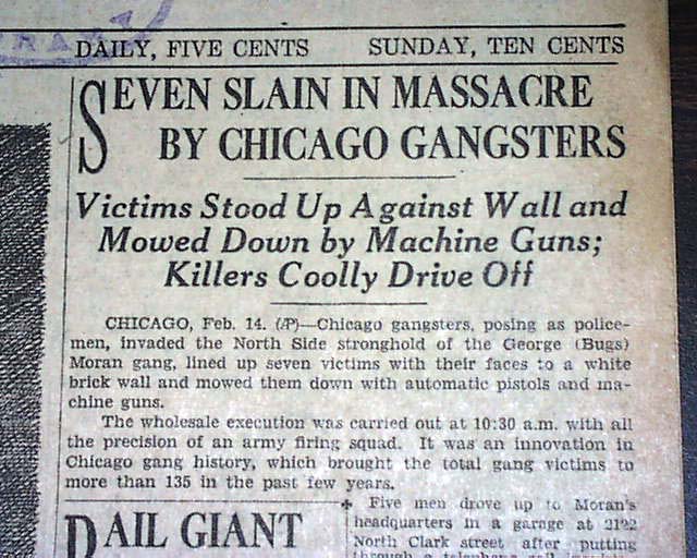 Capone and Me, Or How I Died in the Saint Valentine’s Day Massacre